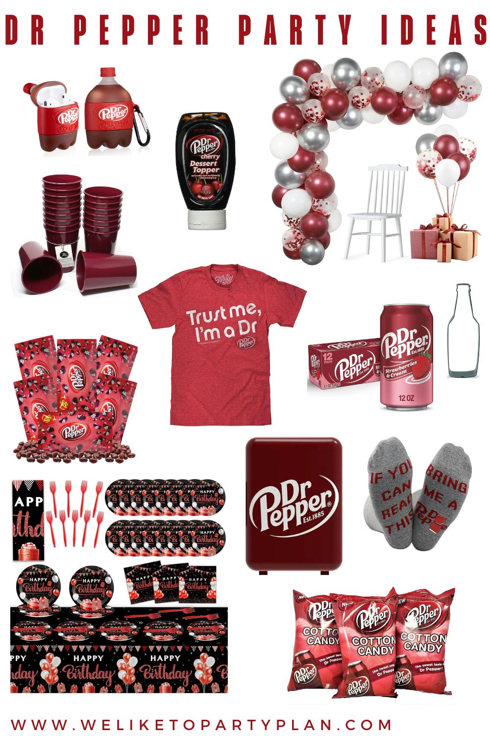 Dr Pepper Themed Birthday Party - We Like To Party Plan