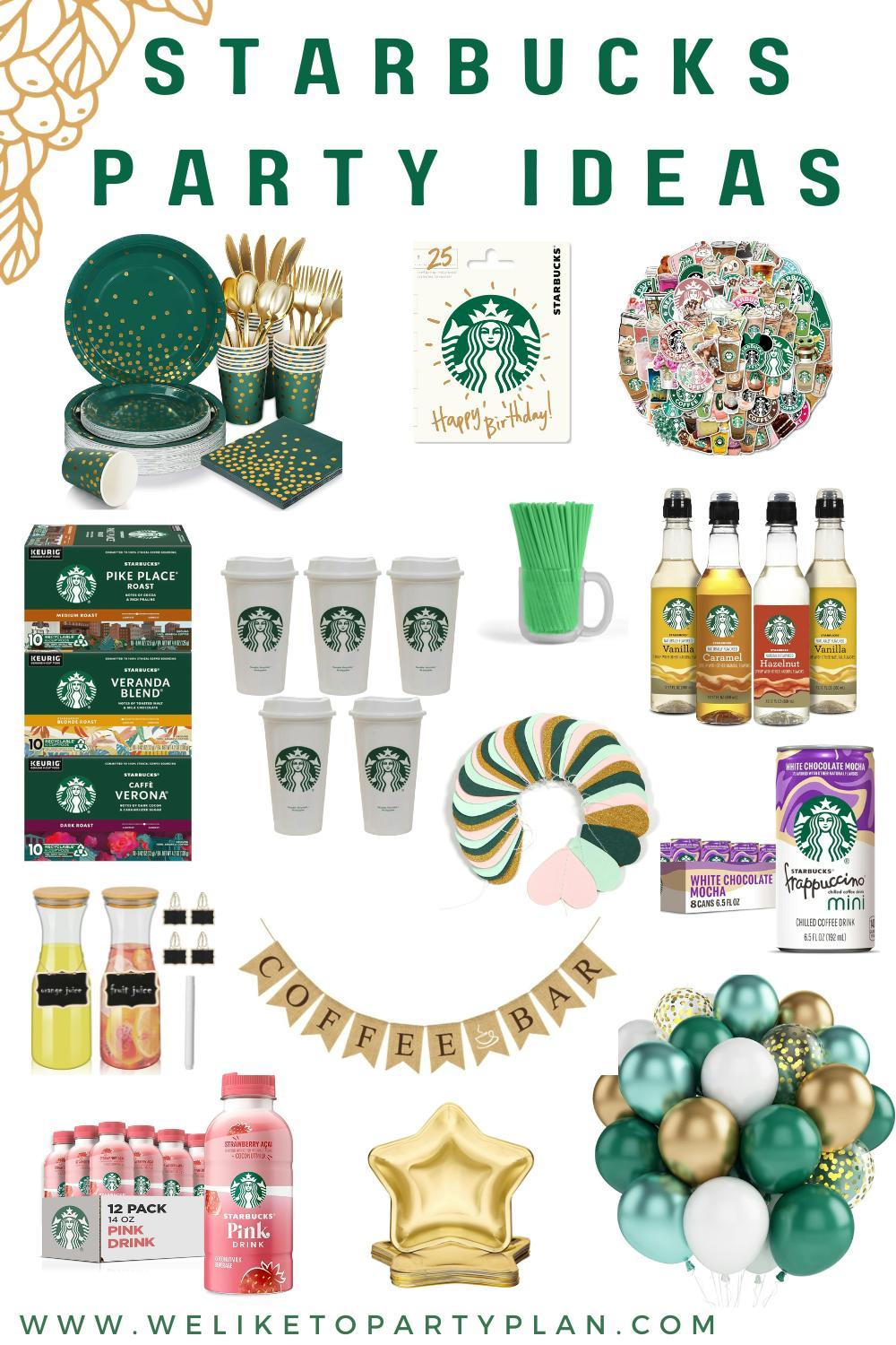 Starbucks Themed Birthday Party - We Like To Party Plan