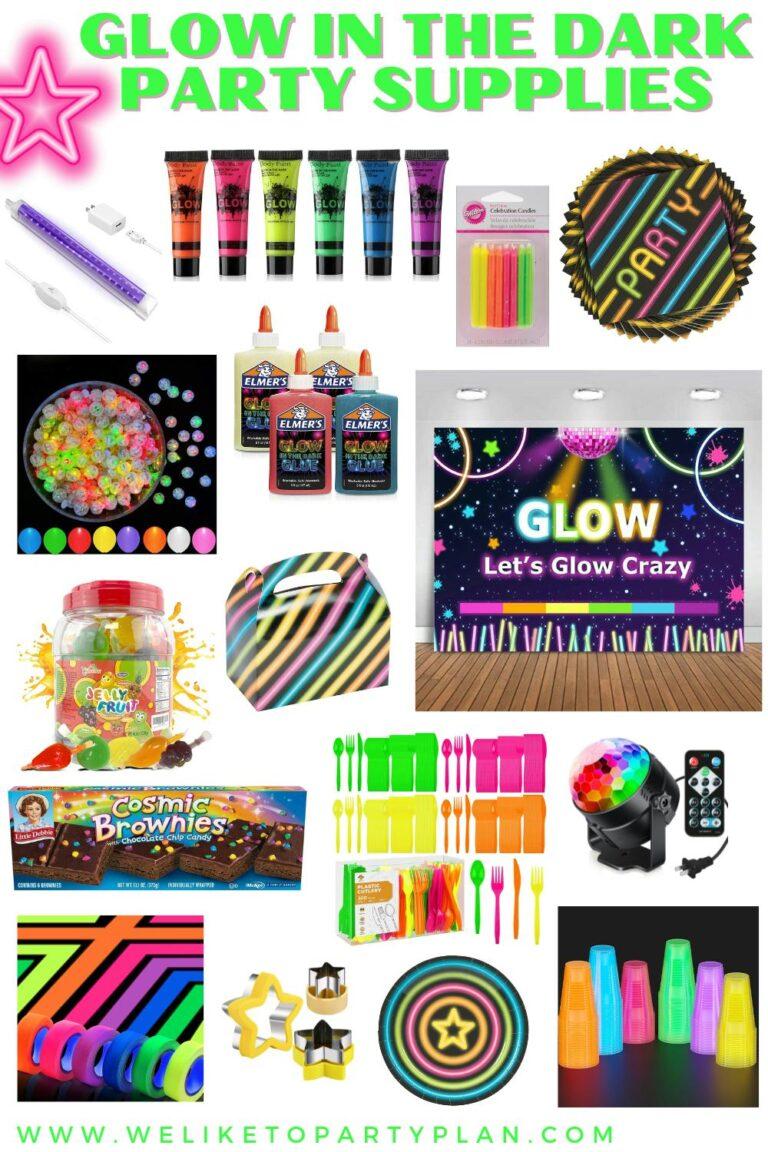 Glow in the Dark Themed Birthday Party - We Like To Party Plan
