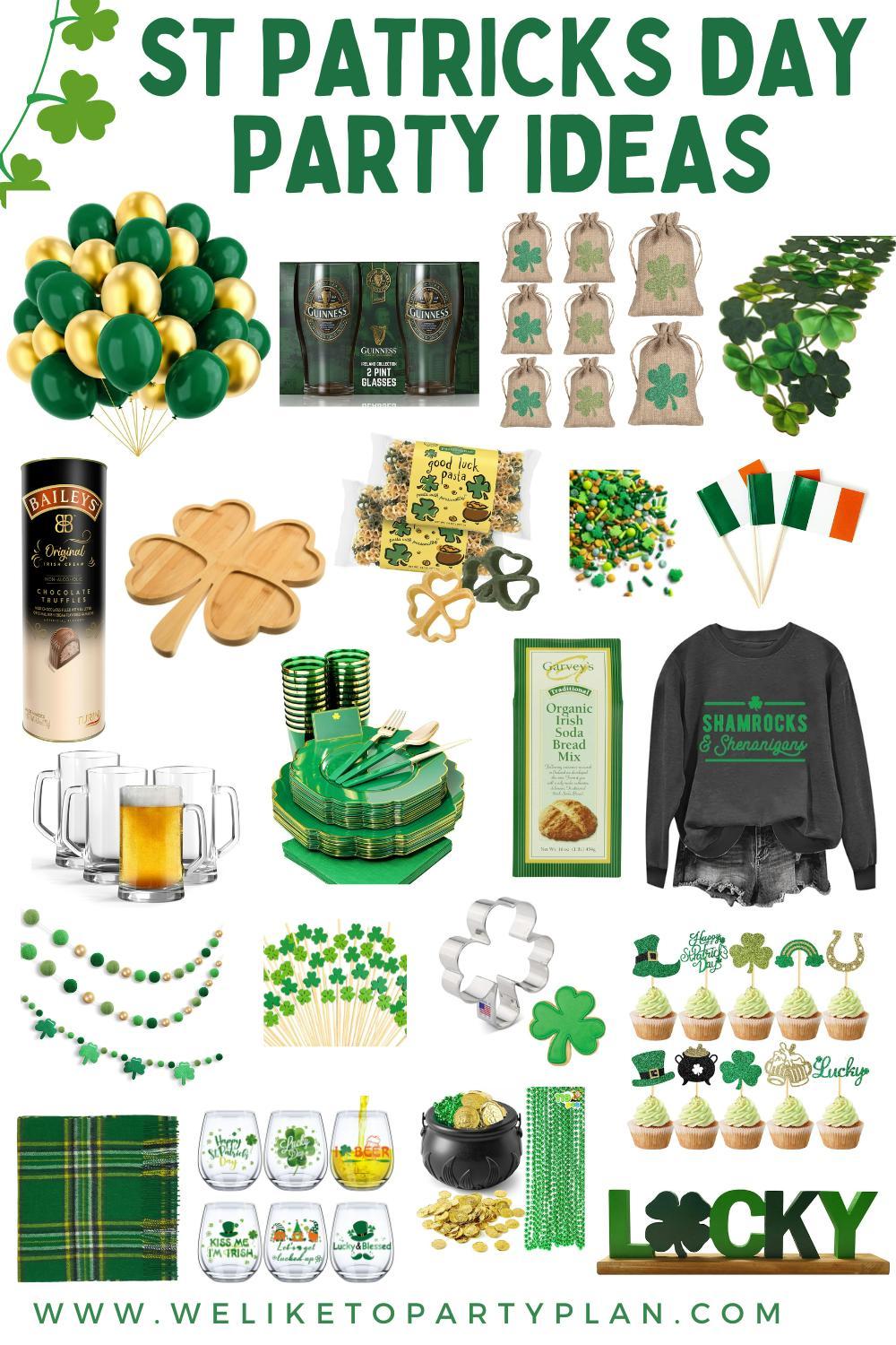 St. Patrick’s Day Party Supply Guide - We Like To Party Plan
