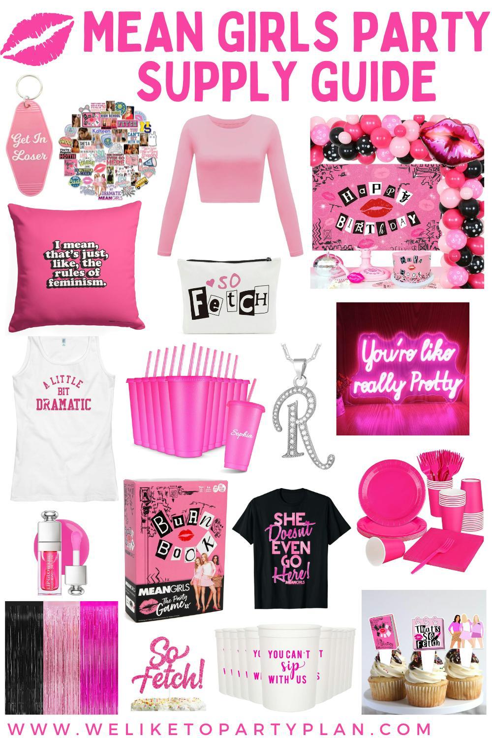 Ultimate Mean Girls Party Supply Guide - We Like To Party Plan