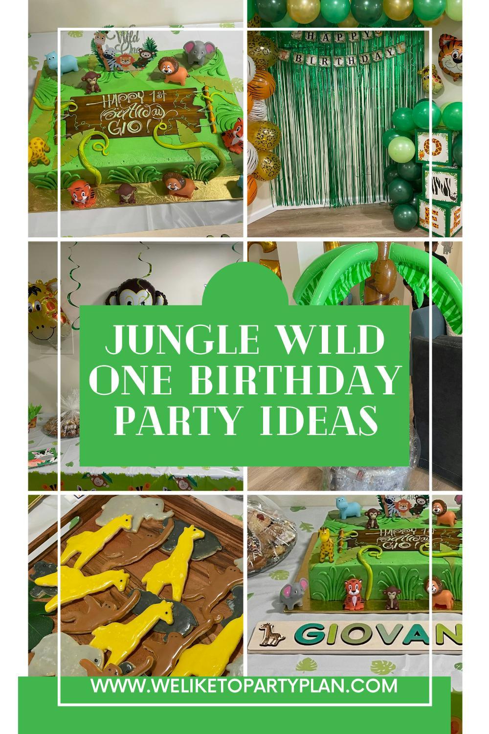 Wild One: A Jungle Themed 1st Birthday Party - We Like To Party Plan