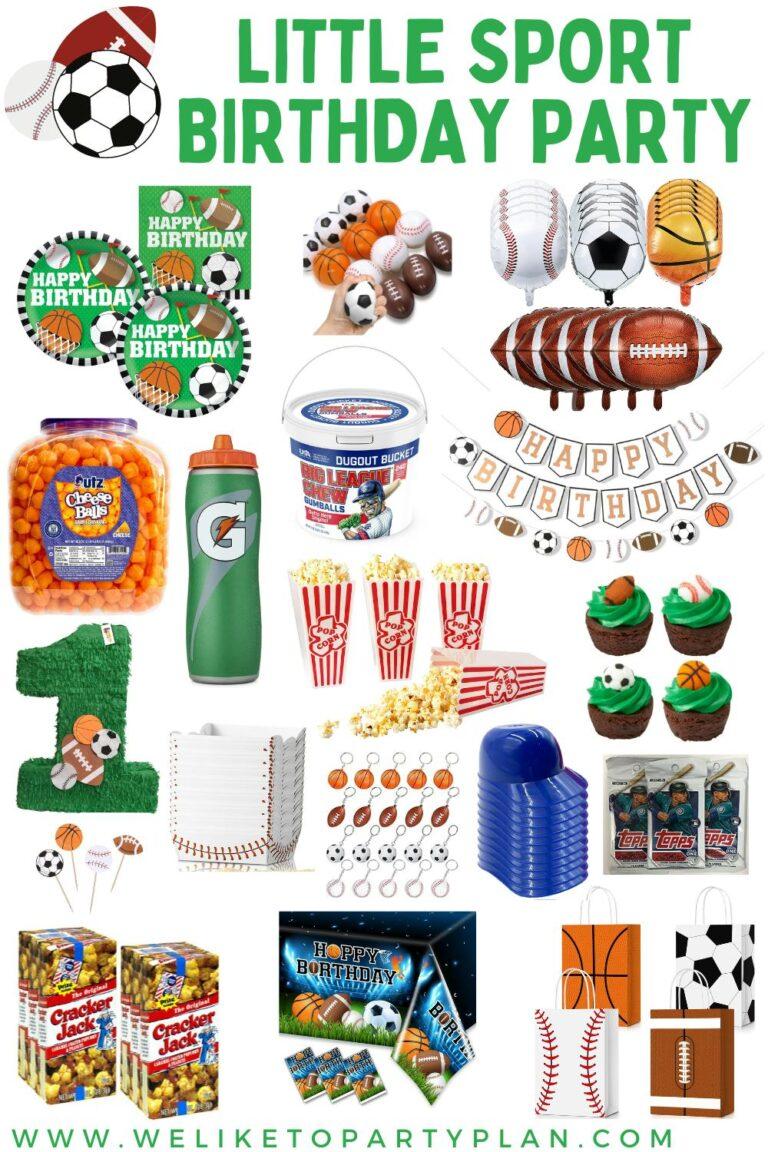 Sports Themed First Birthday Party - We Like To Party Plan