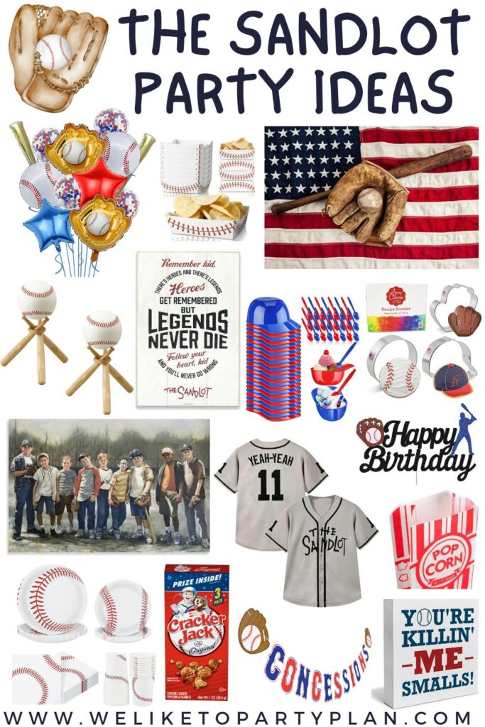 Sandlot Themed Birthday Party - We Like To Party Plan