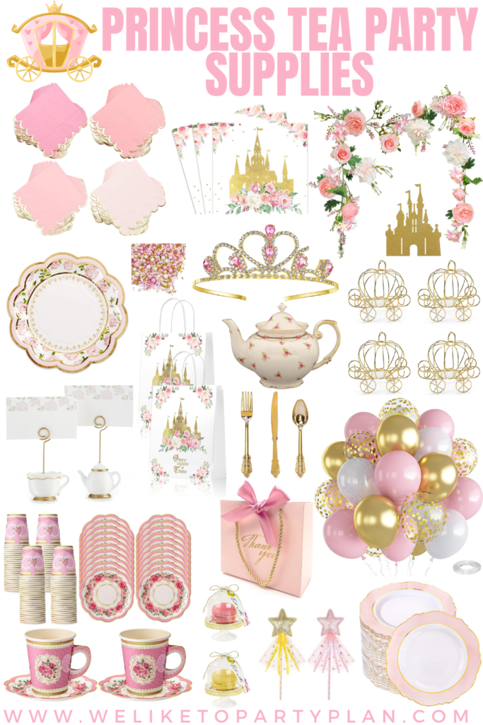 Princess Tea Party Supply Guide - We Like To Party Plan