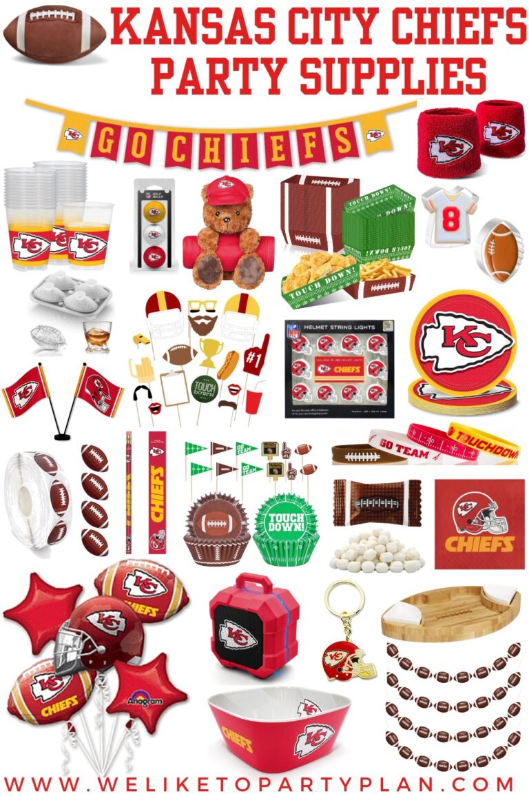 Kansas City Chiefs Party Supply Guide - We Like To Party Plan