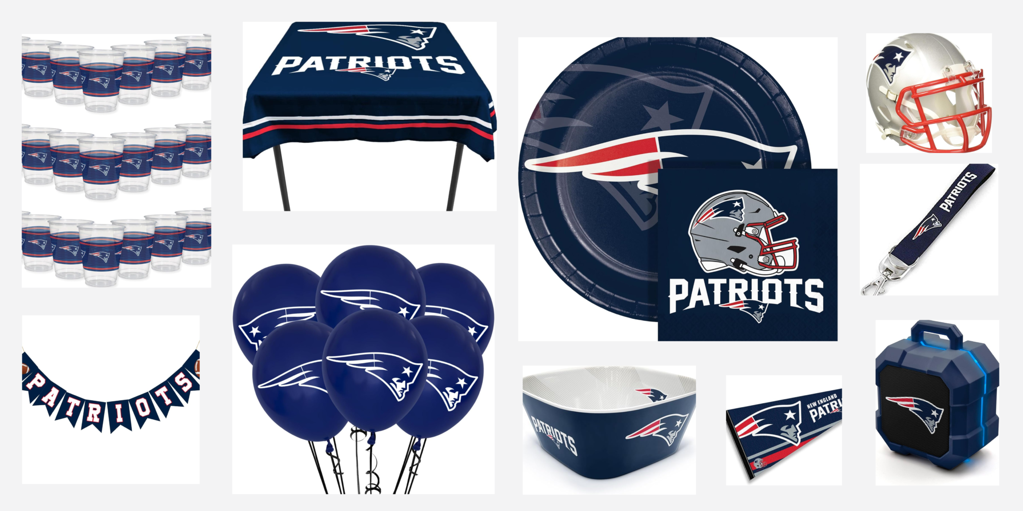 New England Patriots Party Supply Guide - We Like To Party Plan