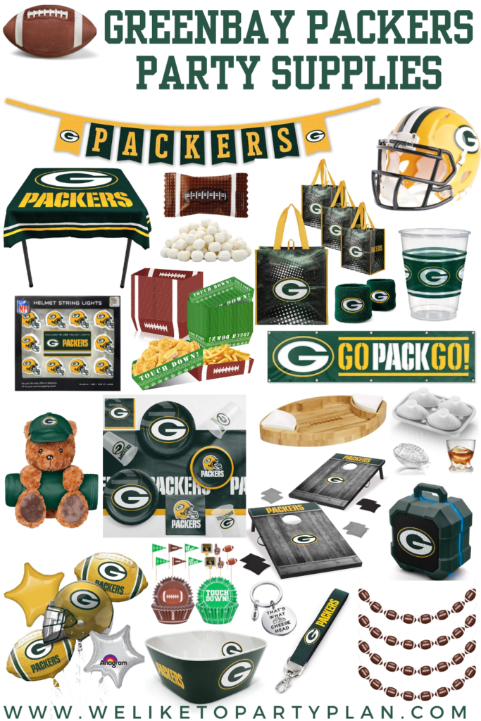 Greenbay Packers Party Supply Guide - We Like To Party Plan