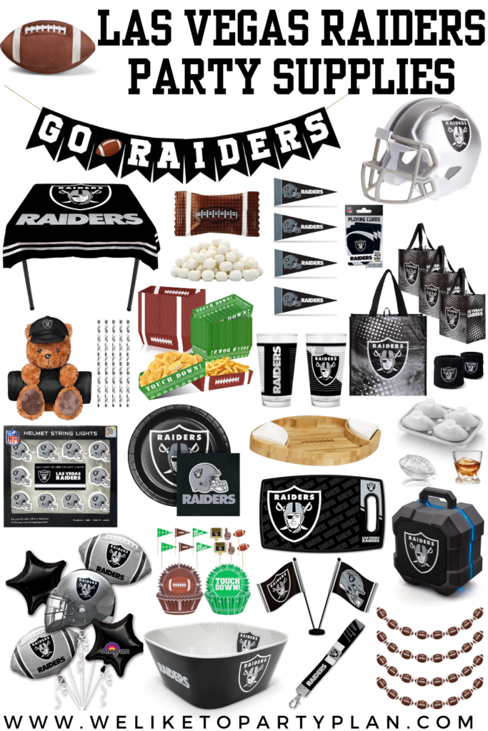 Las Vegas Raiders Party Supply Guide - We Like To Party Plan