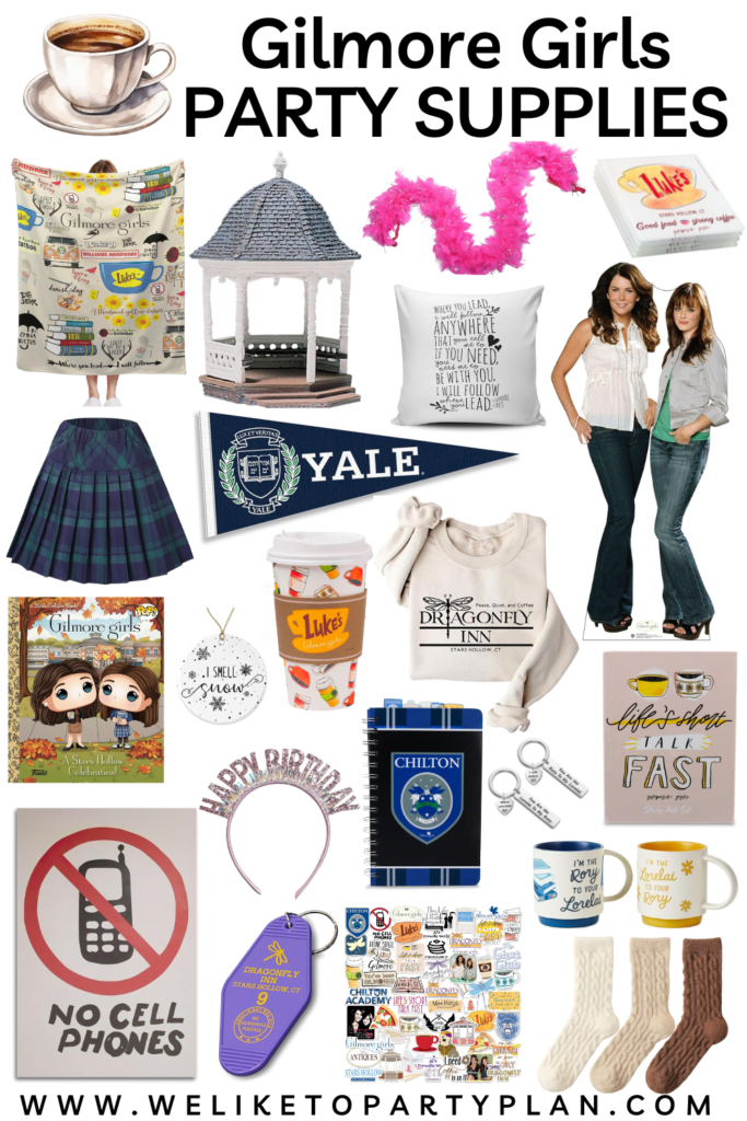 Gilmore Girls Theme Party Supplies - We Like To Party Plan