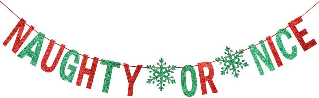 Naughty or Nice Christmas Party Supplies - We Like To Party Plan