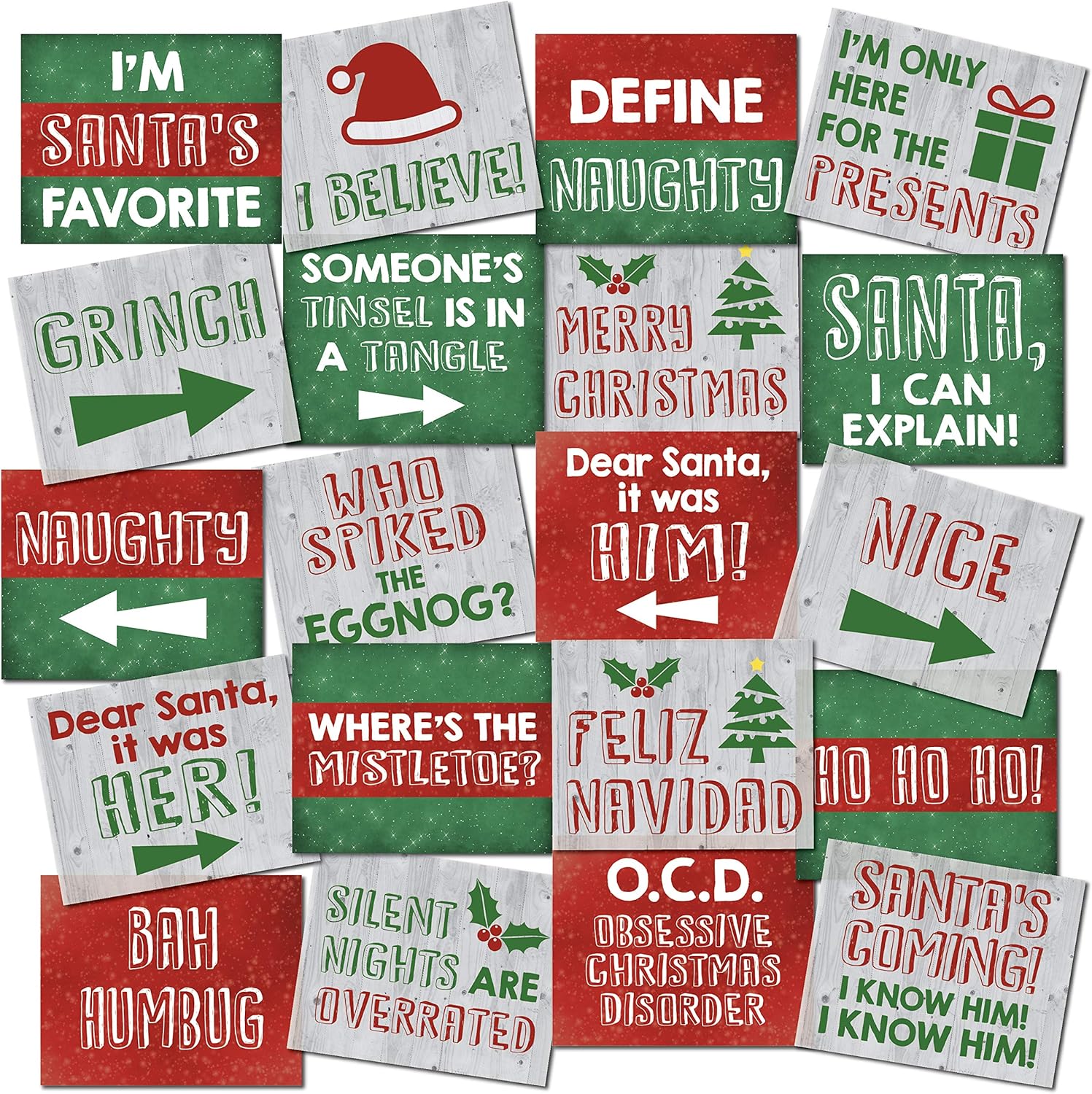 Naughty or Nice Christmas Party Supplies - We Like To Party Plan