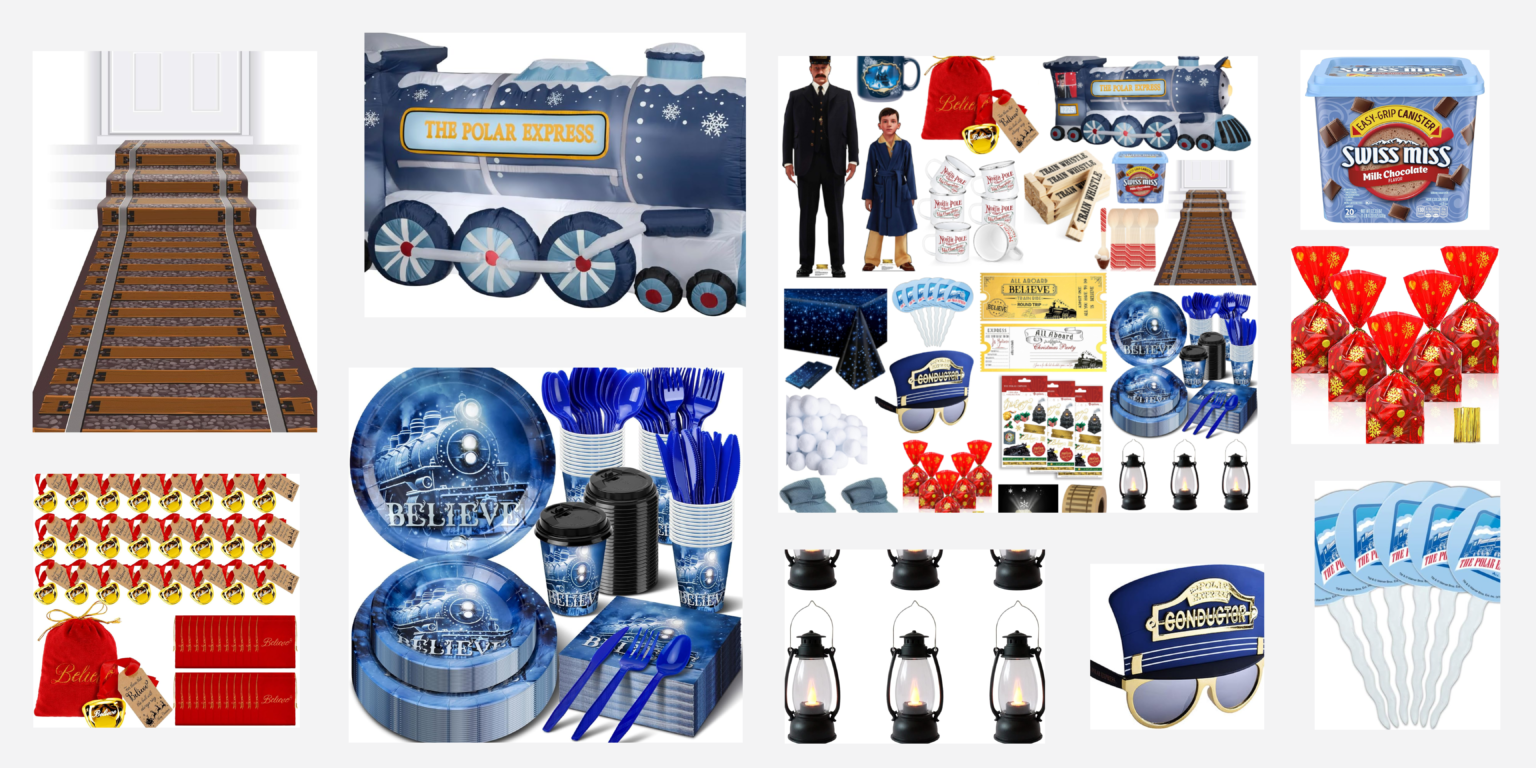 Polar Express Christmas Party Supplies - We Like To Party Plan