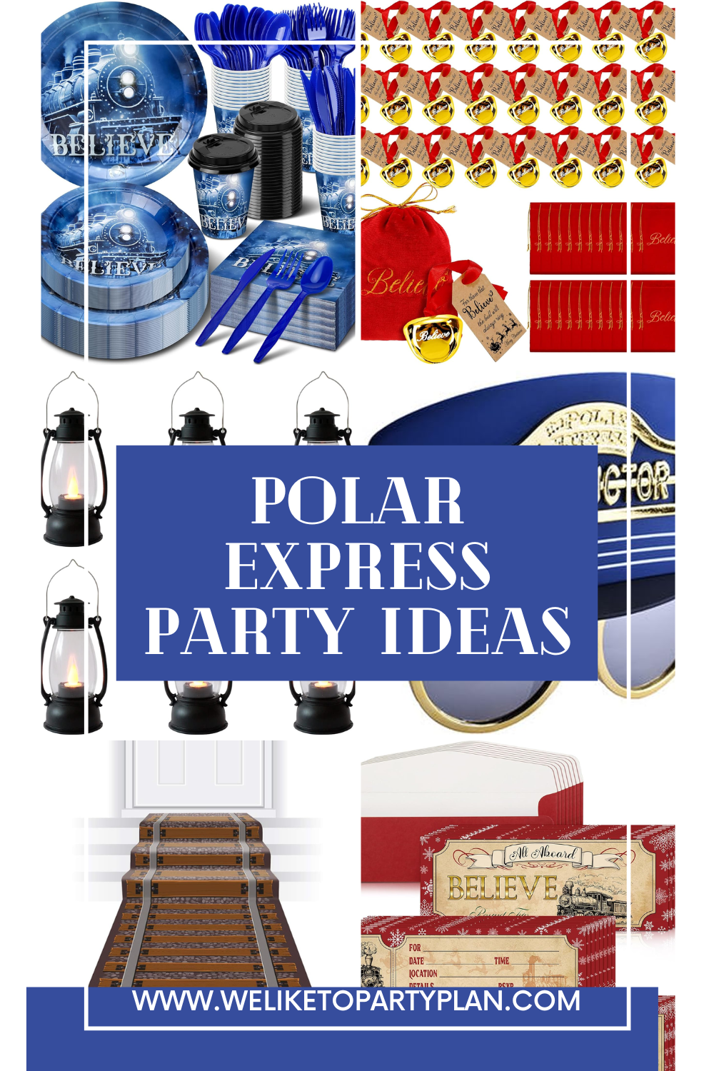Polar Express Christmas Party Supplies - We Like To Party Plan