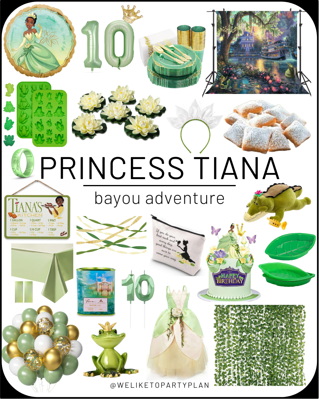 Princess Tiana Bayou Adventure Party Supplies - We Like To Party Plan