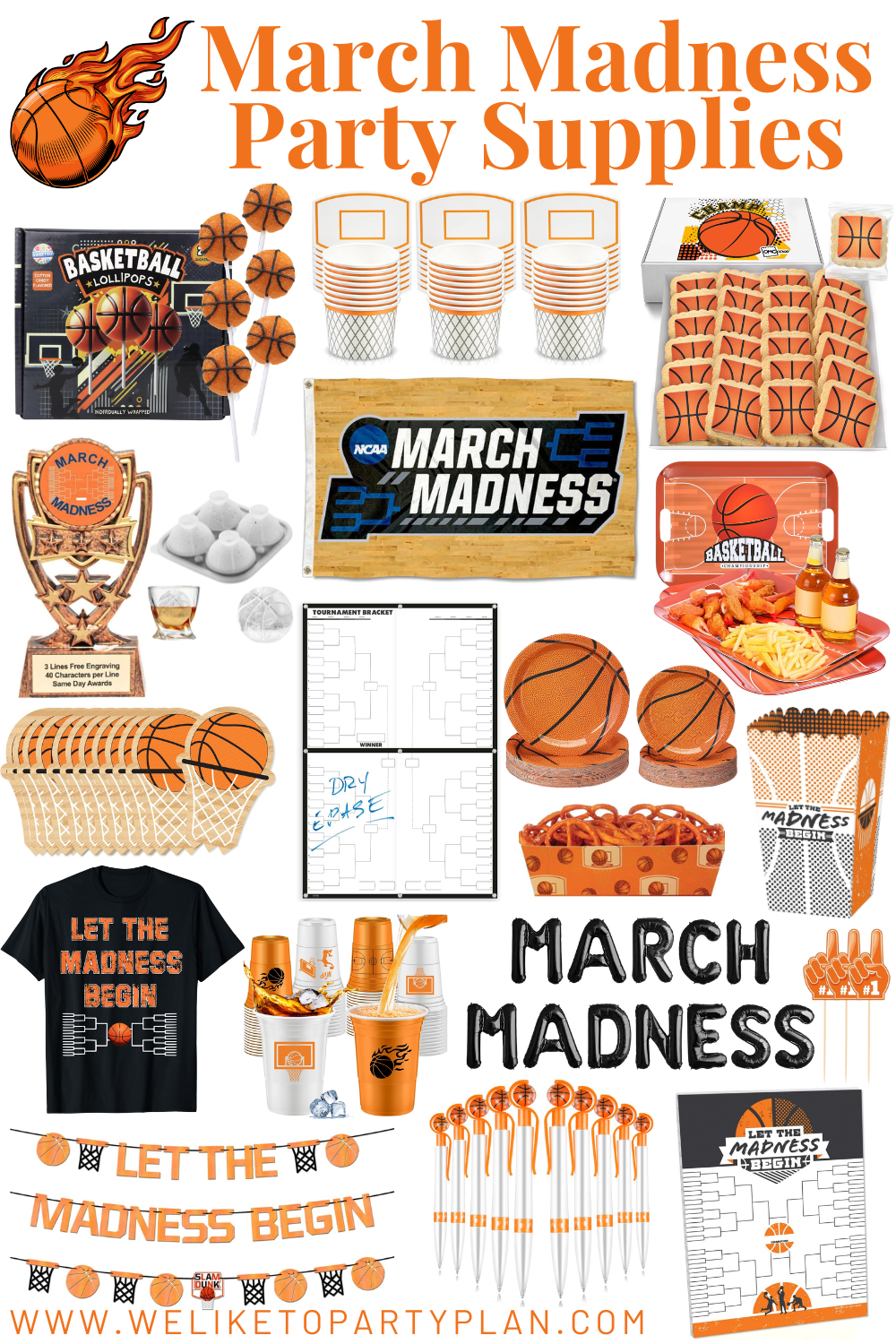 March Madness Basketball Party - We Like To Party Plan