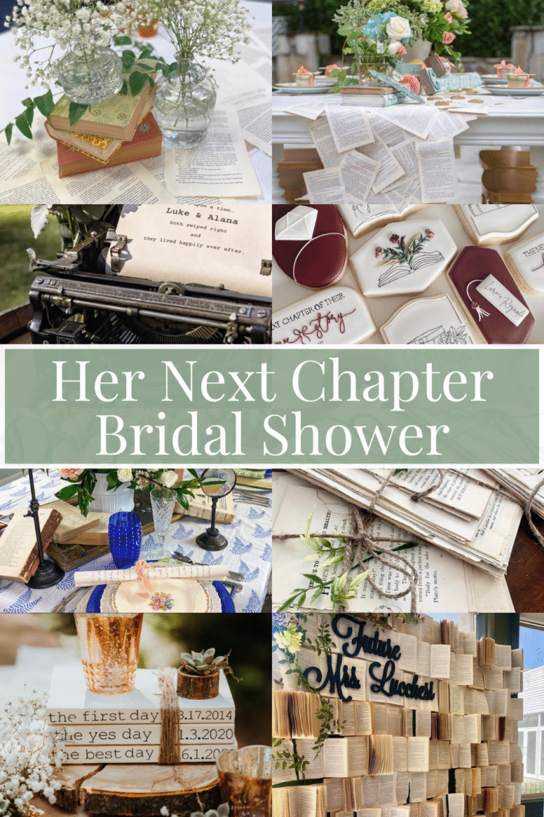 Her Next Chapter Bridal Shower - We Like To Party Plan