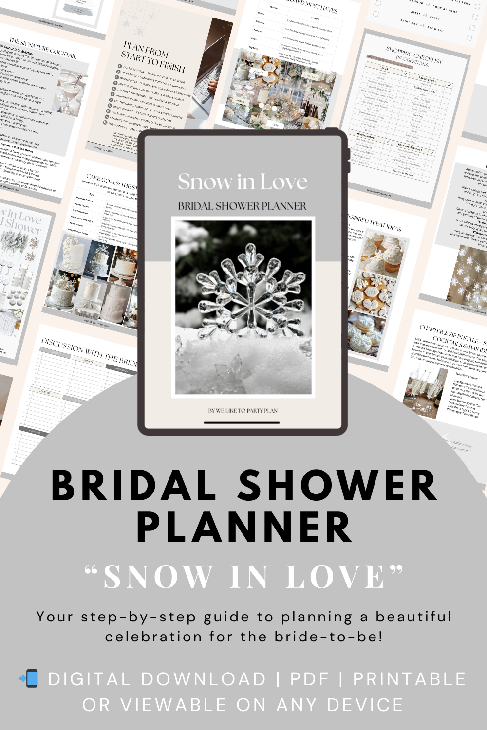 Snow in Love Bridal Shower - We Like To Party Plan