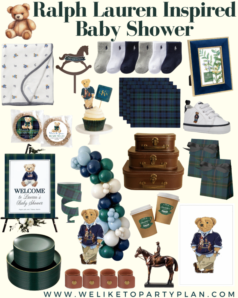 Ralph Lauren Inspired Baby Shower - We Like To Party Plan